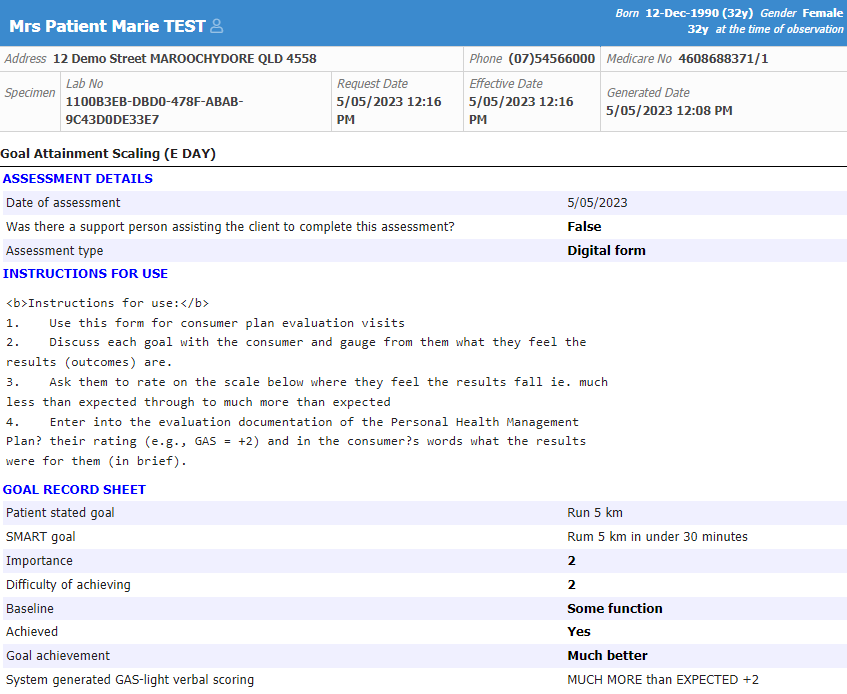 Goal Attainment Scoring (GAS) - Knowledgebase - Medical-Objects ...