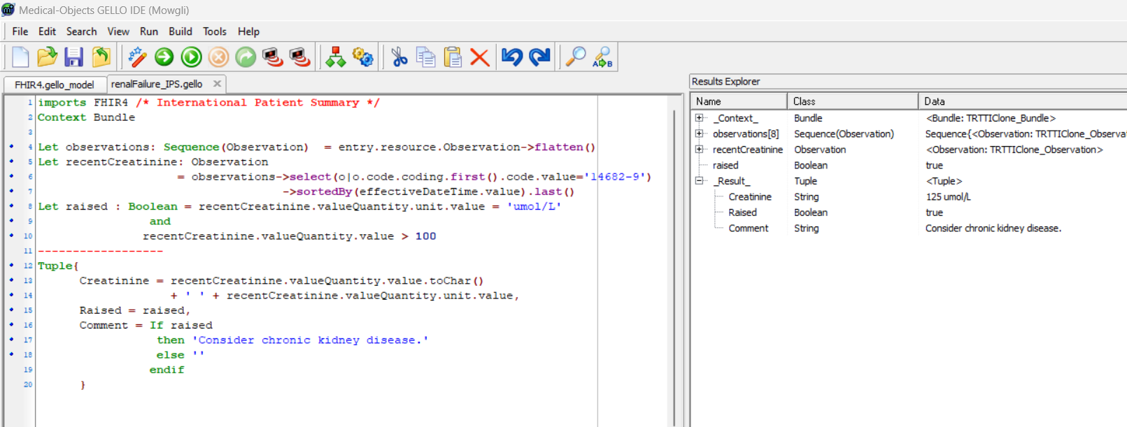 GELLO and the FHIR4 based International Patient Summary (IPS ...