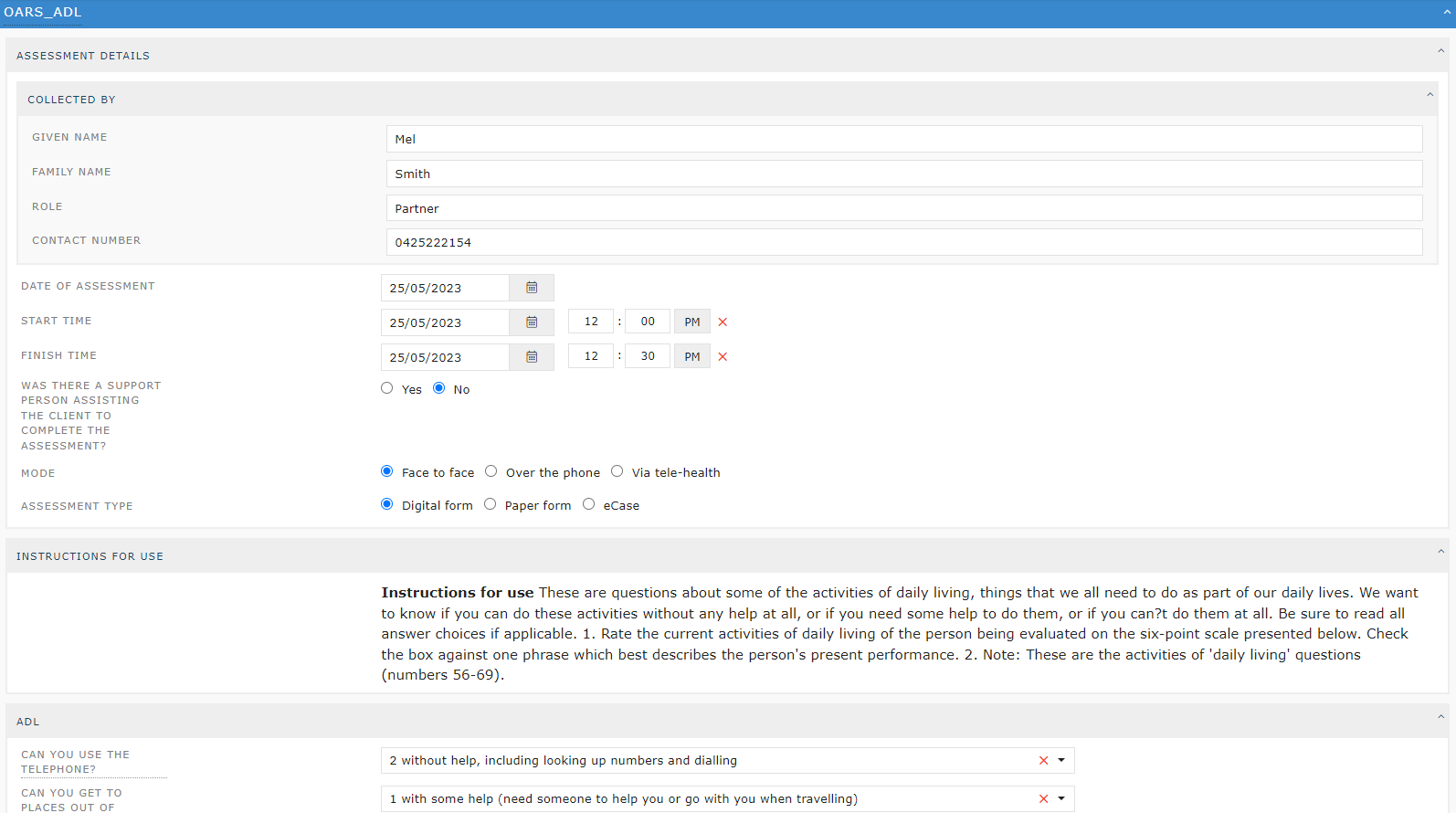 v2.1_OARS-IADLS - Knowledgebase - Medical-Objects Knowledgebase
